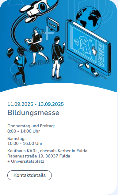 Bildungsmesse 2025 - Region Fulda